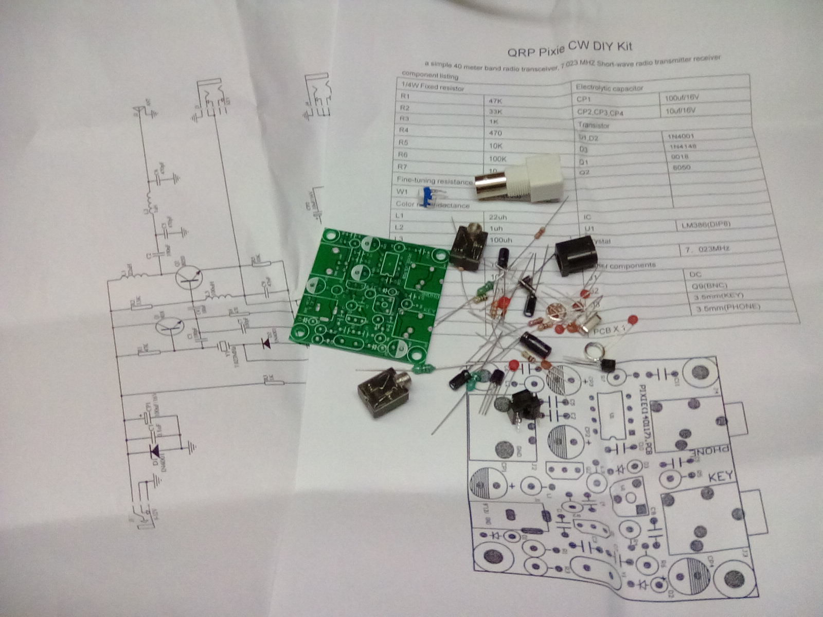 Chinese Pixie II 40m QRP Kit – Ham Radio Blog – KG5JBE